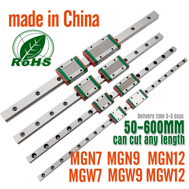 1 linear guide 1 carriage 3D Printer part MGN7C MGN9C MGN12H MGN15C miniature linear rail slide ...