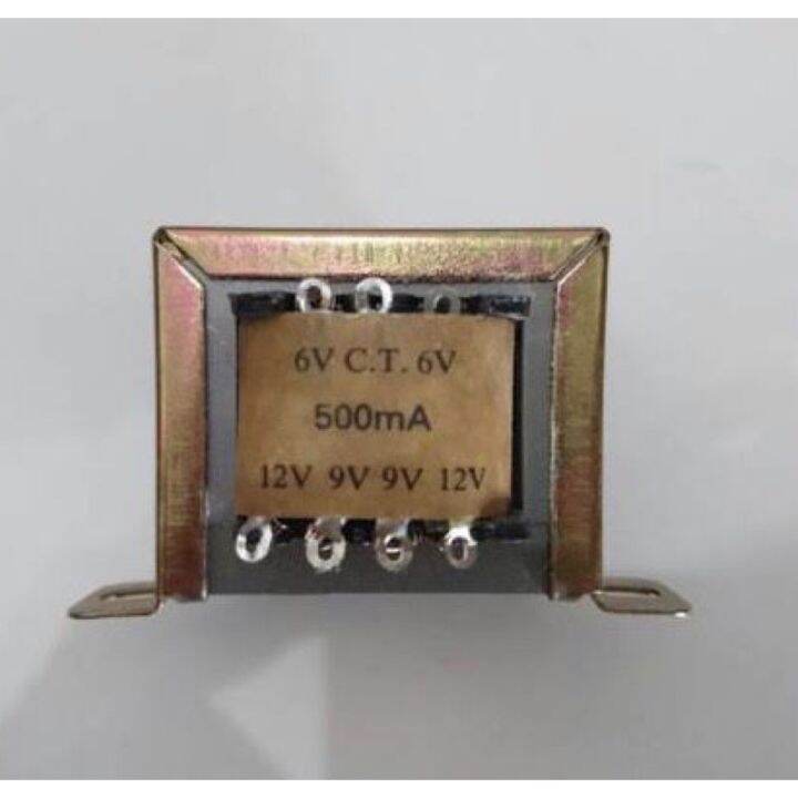 Trafo 500mA Sanken CT 6V - CT - 6V - 12V - 9V - 9V - 12V | Lazada Indonesia