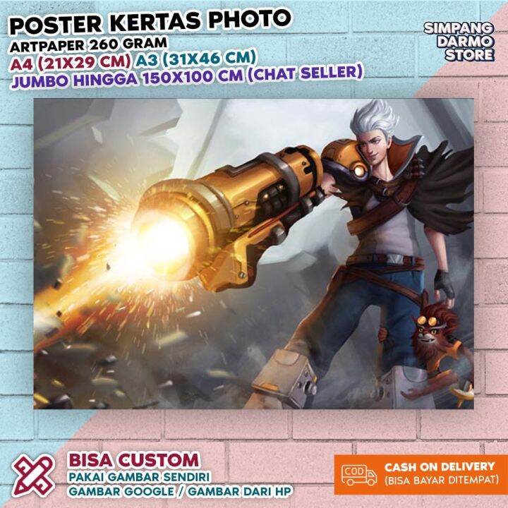 Poster Mobile Legends Bang Bang Game Gaming Mobil Legen Hiasan Dinding ...