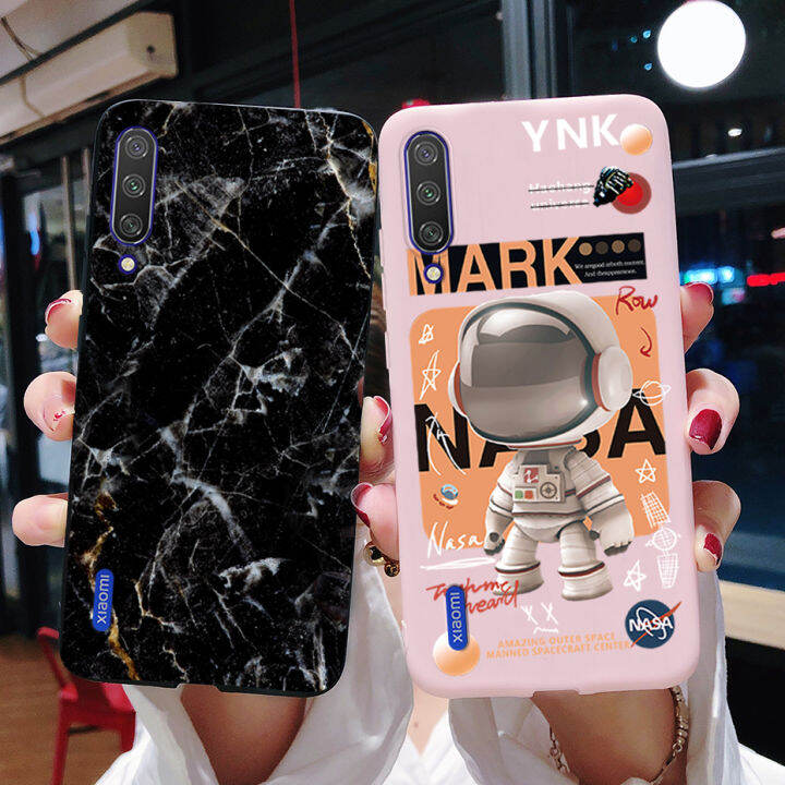 For Xiaomi Mi A3 Case MiA3 Soft Siilicone Black Astronaut Marble ...