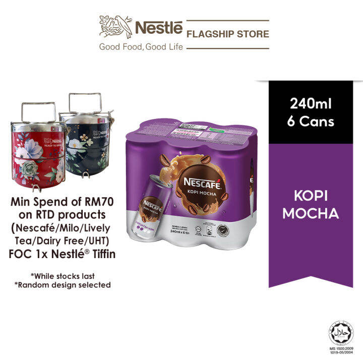 NESCAFE Mocha RTD 6x 240ml Cluster | Lazada