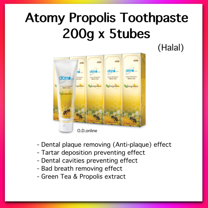 Atomy Propolis Toothpaste 200g x 5tubes (Halal) | Lazada Singapore