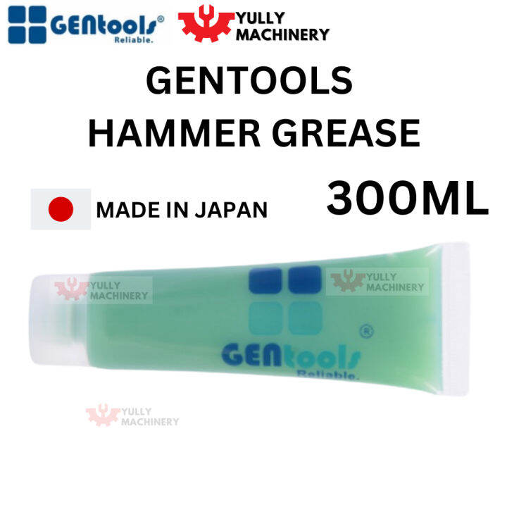 ORIGINAL GENTOOLS 300ML HAMMER GREASE MINYAK MESIN PENUKUL GEN-TG-30 TG30 for Percussion ...