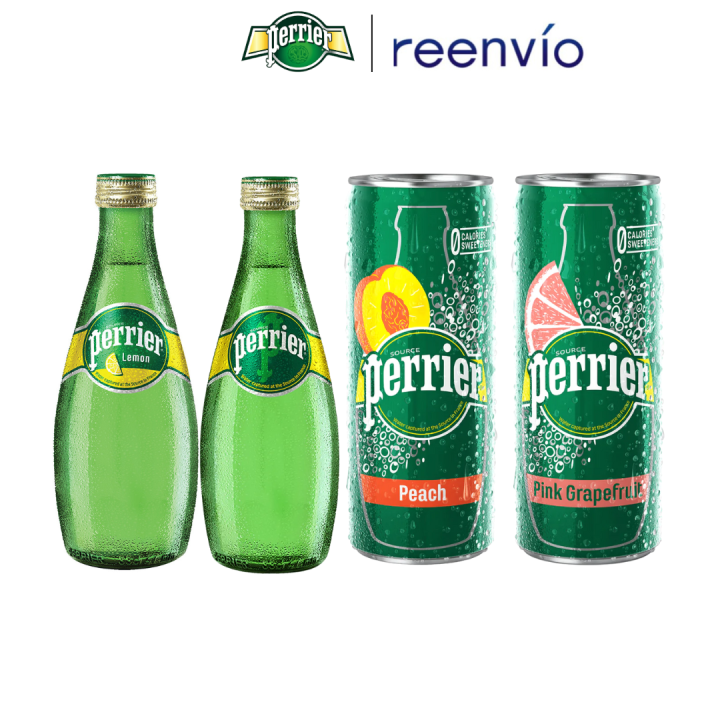 Perrier Sparkling Natural Mineral Water Flavors 250ml-330ml | Lazada PH
