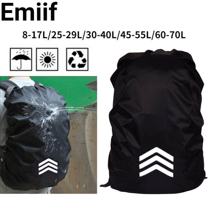 Outdoor Reflective Waterproof Backpack Rain Cover 8-70L Night Cycling ...