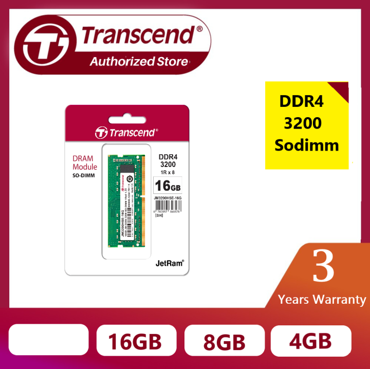Transcend DDR4 4GB/8GB/16GB 3200 SODIMM (1R X 8) | Lazada PH