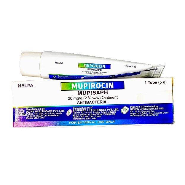 Mupisaph 2% Mupirocin 20mg/g Ointment 5g | Lazada PH