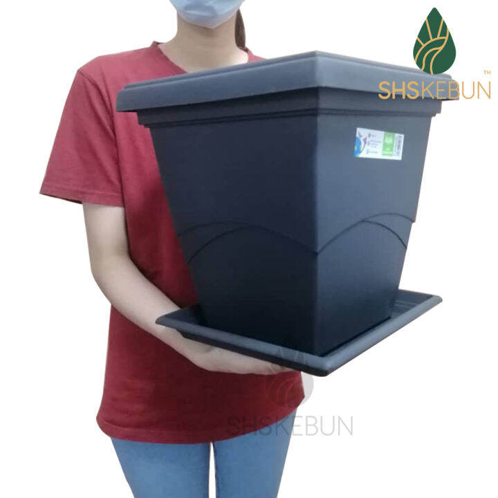 Baba Biodegradable Square Flower Pot Plastic Flower Pot BI-SQH-310 ...