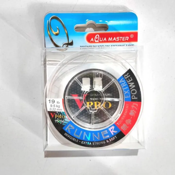Senar Pancing Murah Aqua Master Runner 150mtr Extra Power Terbaik Kuat ...