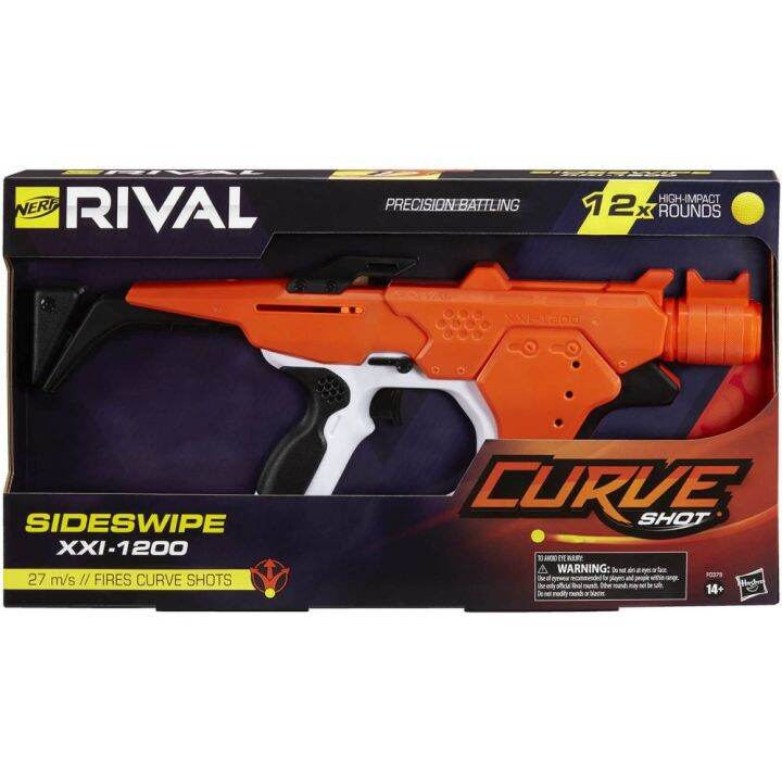 Nerf Rival Curve Shot Sideswipe XXI-1200 Blaster Gun | Lazada