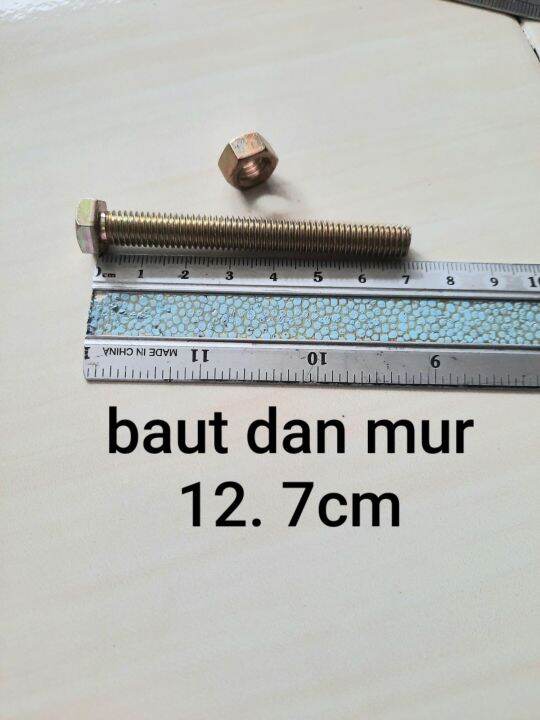 baut dan mur 12. 7cm isi 20biji | Lazada Indonesia