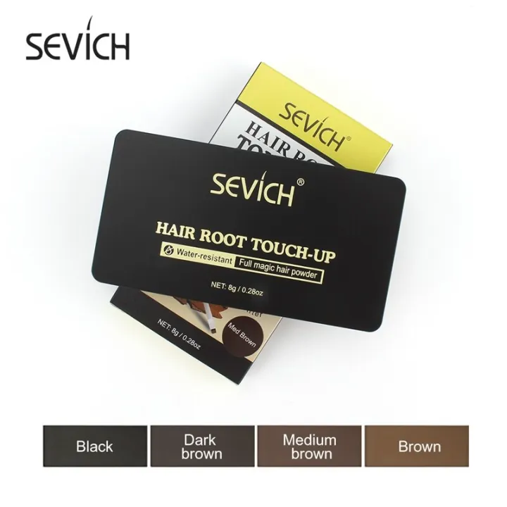 SEVICH 8g Waterproof Hair Shadow Powder 4 Colors Hair Root Cover Up ...