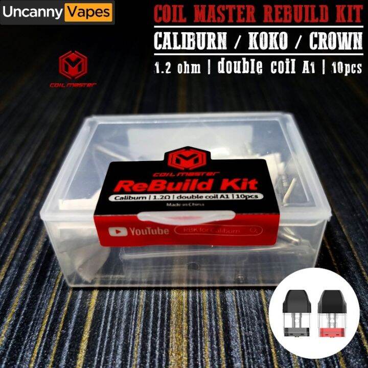 fbuq91 Uwell Caliburn 1.2 ohm Coil Master RBK Rebuild Kit/DIY(10pcs ...
