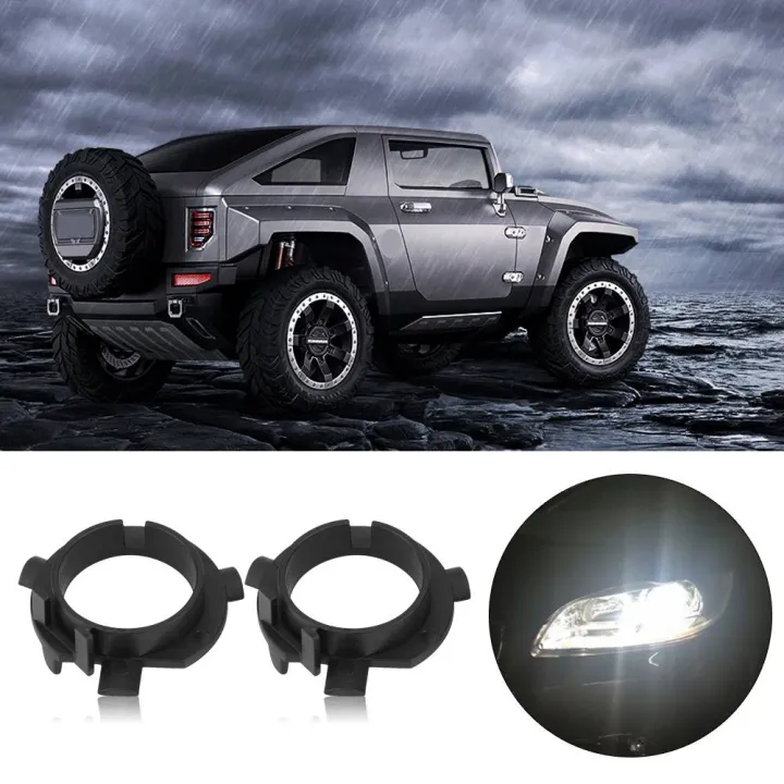 1 Pair H7 LED Headlight Adapter Retainer Holder for KIA K4 K5 Sorento ...
