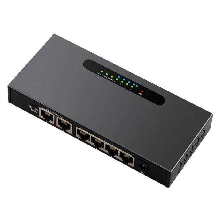 Ethernet Splitter 6 Port 10/100Mbps PoE Network Switch Shielded Port ...