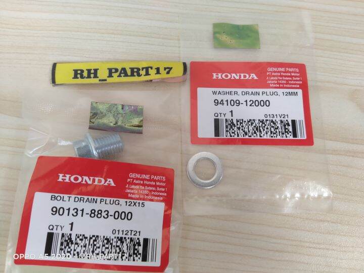 BLOD DRAIN PLUG/9013188300/9410912000/BAUD PEMBUNGAN OLI BEAT/SCOOPY ...