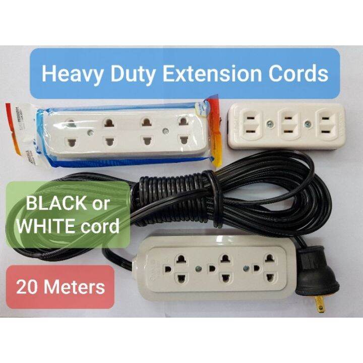 COD Heavy Duty Extension Cord Wire 20 Meters Long Extention | Lazada PH