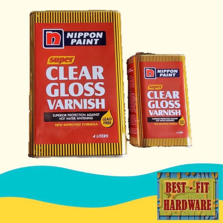 ※NIPPON VALSPAR CLEAR GLOSS VARNISH 1 LITER 4 LITERS | Lazada PH