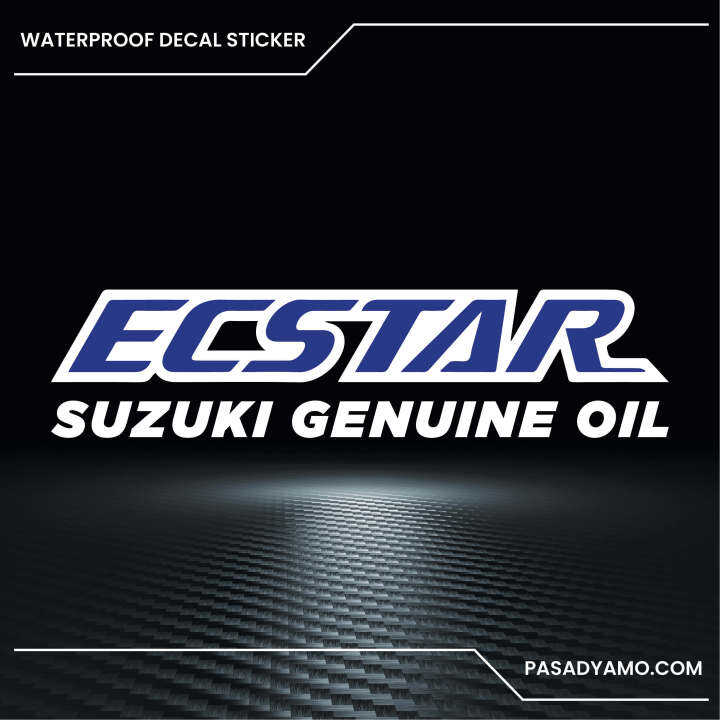 Ecstar Suzuki Genuine Oil Logo Decal Sticker for Cars Motorcycles ...