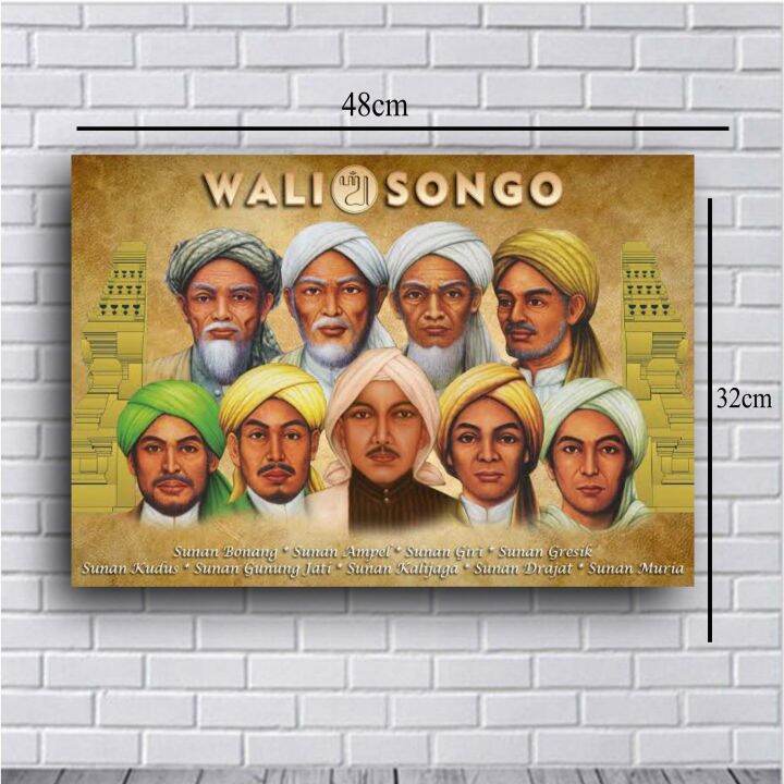 POSTER WALI SONGO / FOTO WALI SONGO / POSTER ISLAM / HIASAN DINDING ...
