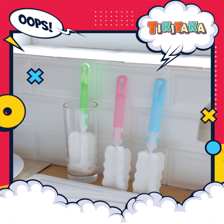 Glass Drinking Bottle Milk Bottle Washing Cleansing Brush Mini Long ...