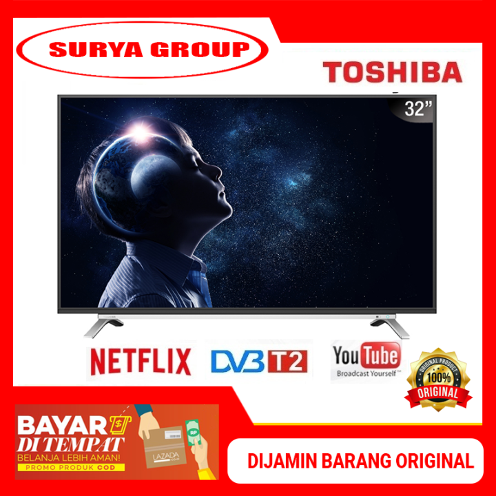TOSHIBA 32V35KP HD Android TV 32 Inch Bezel Less - (Bergaransi Resmi ...