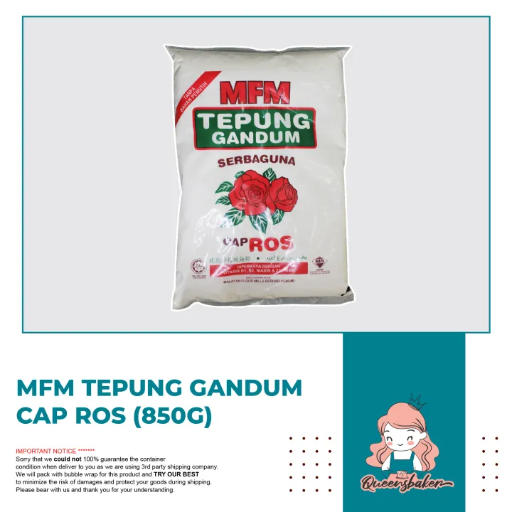 Tepung Gandum Cap Ros 850g | Lazada