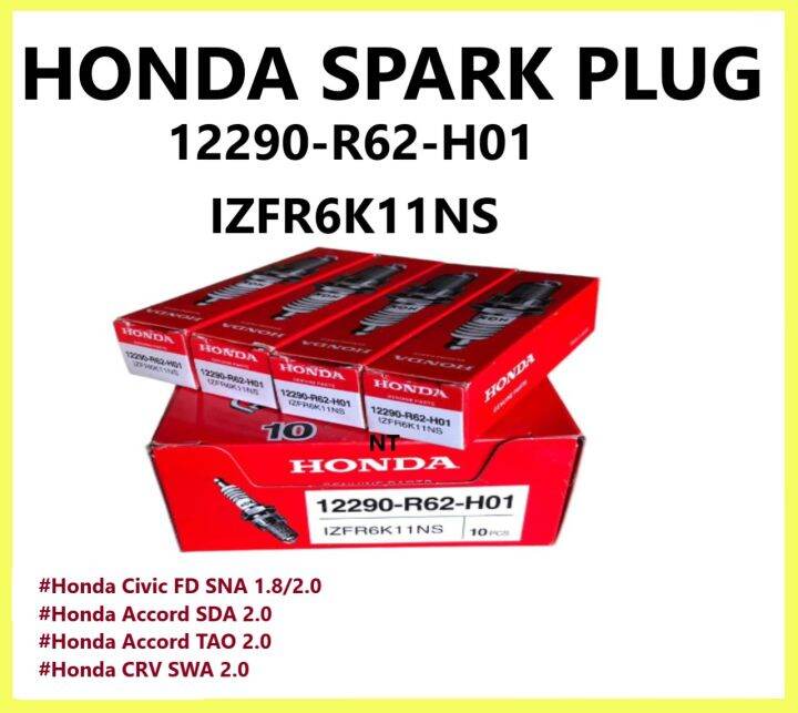 (100% ORIGINAL) Iridium Spark Plug IZFR6K11 -Honda Civic FD / Accord ...