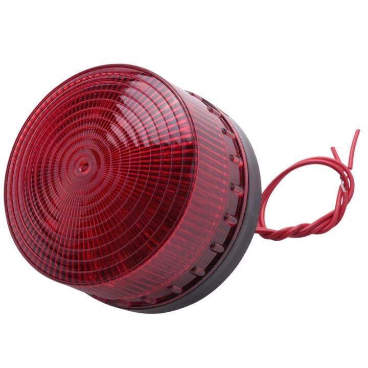 AC 220V Industrial LED Flash Strobe Light Accident Warning Lamp Red LTE ...
