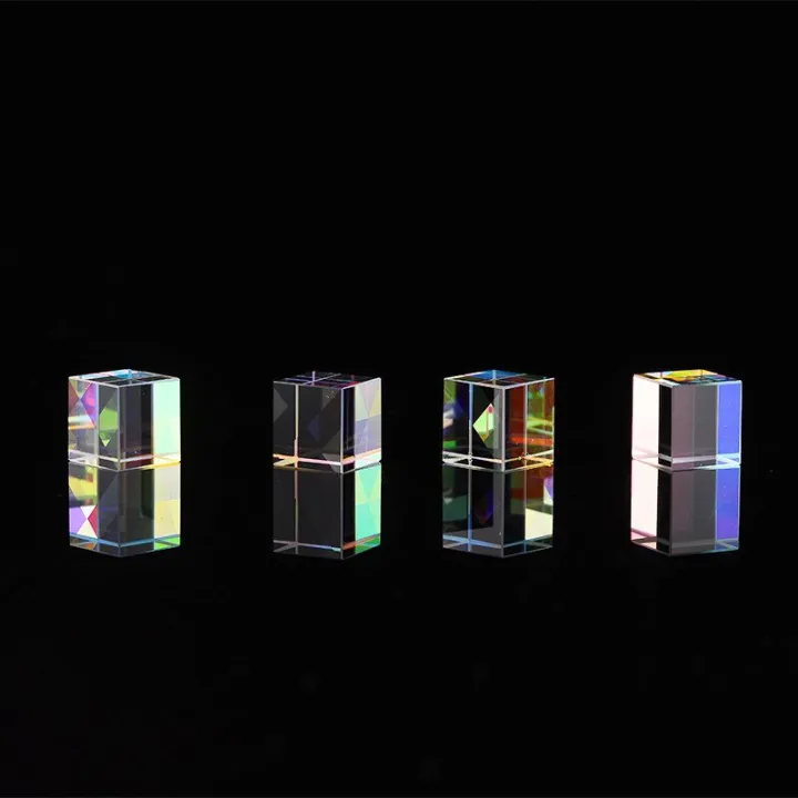 15mm Colorful Combiner Splitter Cross Dichroic Cube RGB Prism Optical ...