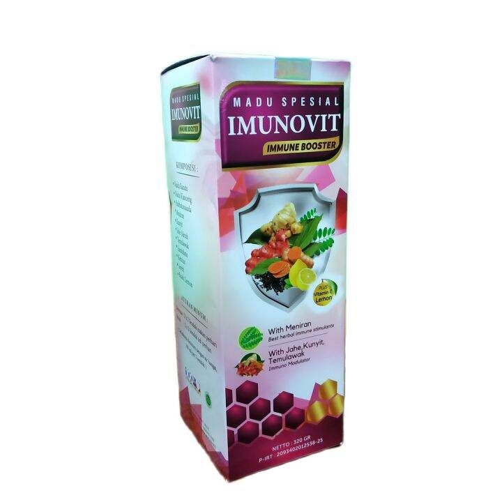 Madu spesial imunovit 320gr madu imun booter tubuh madu imun booster ...
