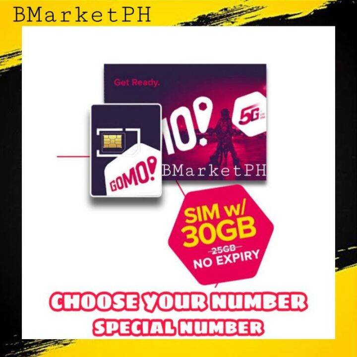GOMO Sim 5G CHOOSE YOUR NUMBER FREE 30GB NO EXPIRATION ( Fast Delivery ...