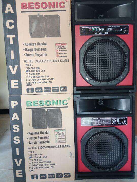 speaker aktif 12 in dpt 2 box merk besonic | Lazada Indonesia