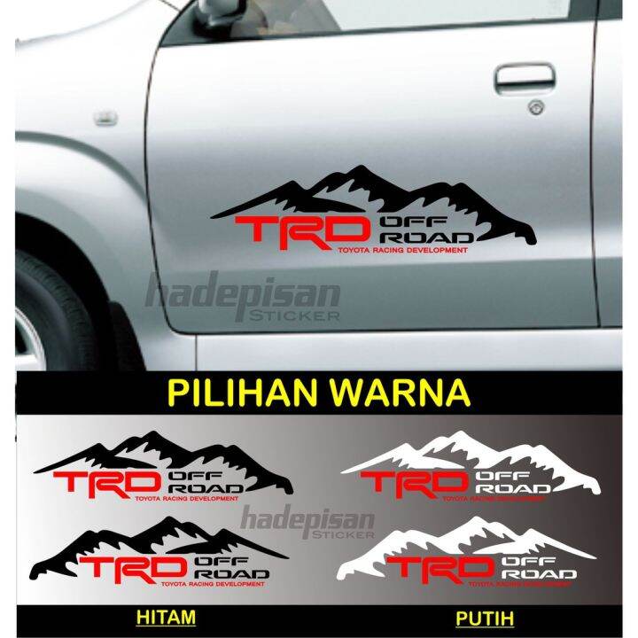Stiker Cutting Sticker Kaca Mobil - TRD OFFROAD MOUNTAIN | Lazada Indonesia