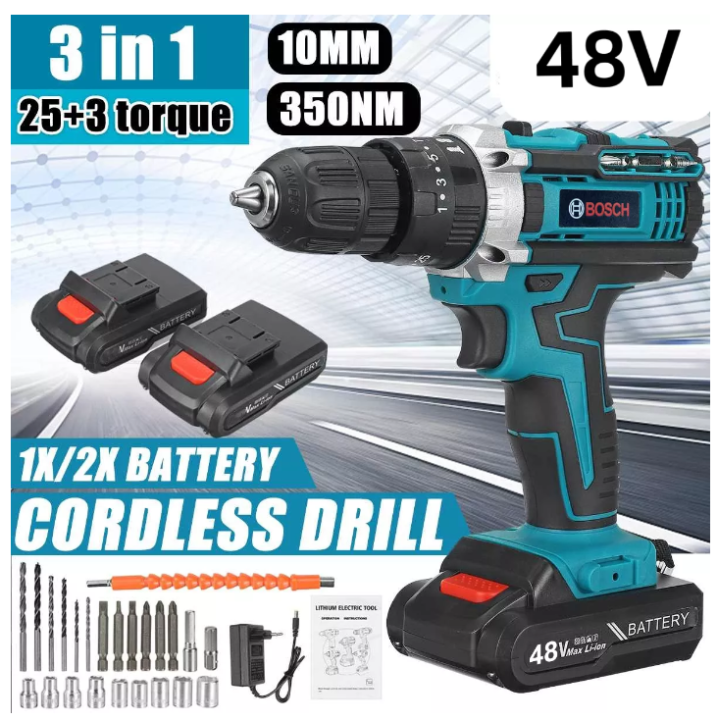 48V Double Speed Li-ion 2 Battery with LED Power Indicator Rechargeable ...