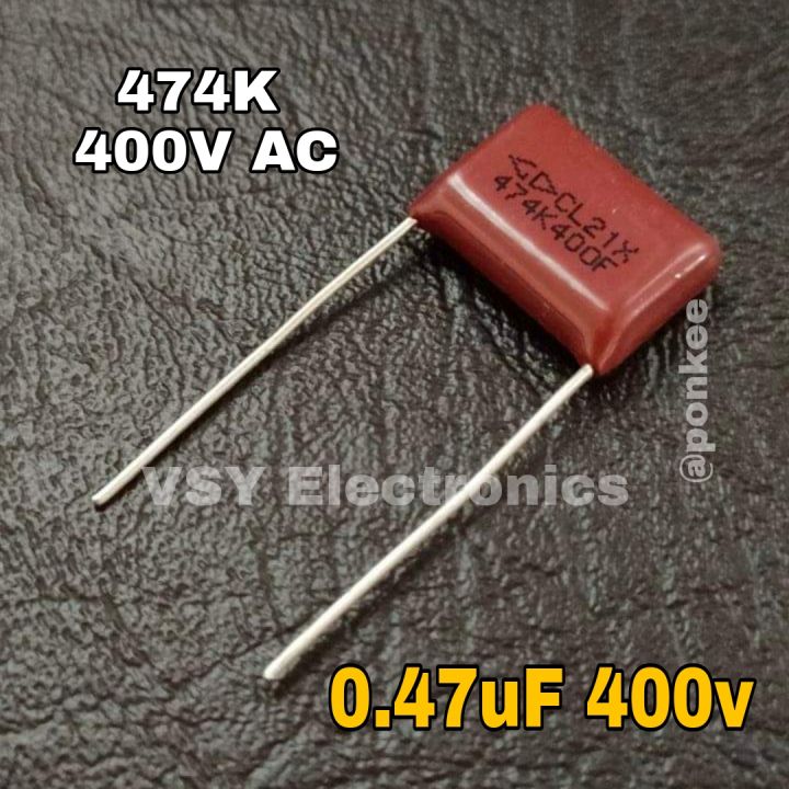 474k 400v ac / 0.47uF 400v Capacitor / 0.47uf 400 volts | Lazada PH