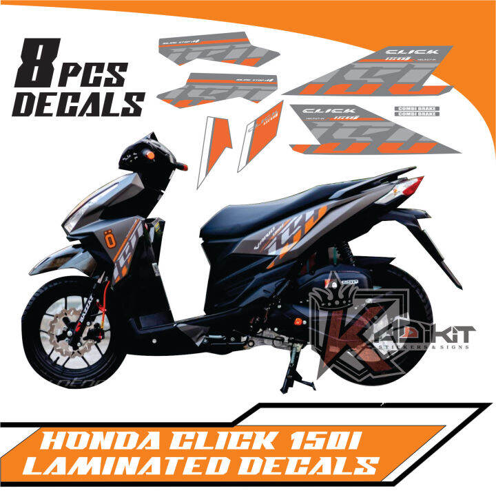 Honda Click 150 Version 1 stock laminated water proof decals | Lazada PH