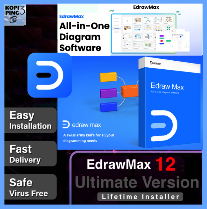 EdrawSoft Edraw Max v12 ULTIMATE Edition Latest 2022 Lifetime For ...