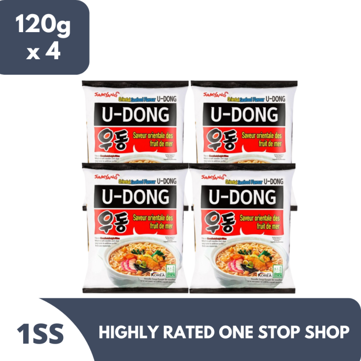 Samyang U-Dong Instant Noodle 120g x 4 | Lazada PH