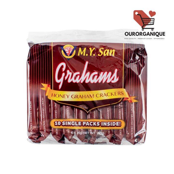 MY San Graham Crackers Honey Singles 25g x 10 | Lazada PH