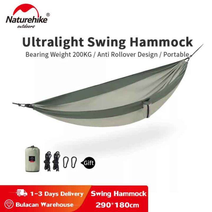 Naturehike Outdoor Hammock Ultralight Tear Resistant Fabric Camping ...