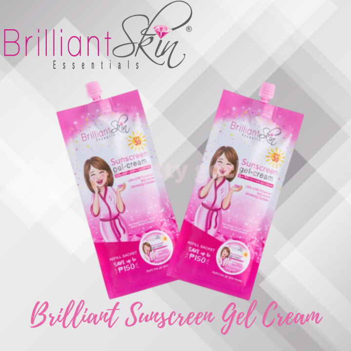 2packs Brilliant Skin Essentials SUNBLOCK SUNSCREEN GEL CREAM 50g ...