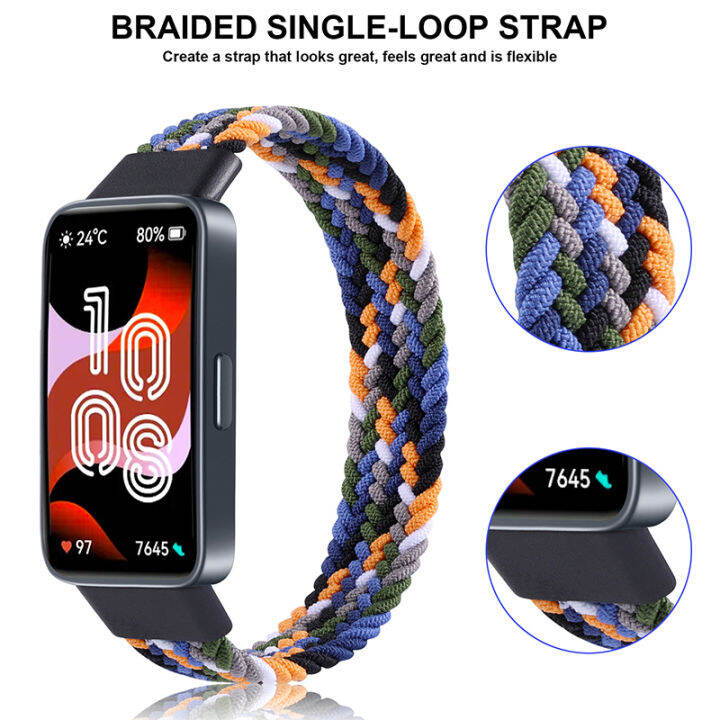 Braided Nylon Strap For Huawei Band 8 Breathable Sport Wristband ... Braided Nylon Strap For Huawei Band 8 Breathable Sport Wristband ...