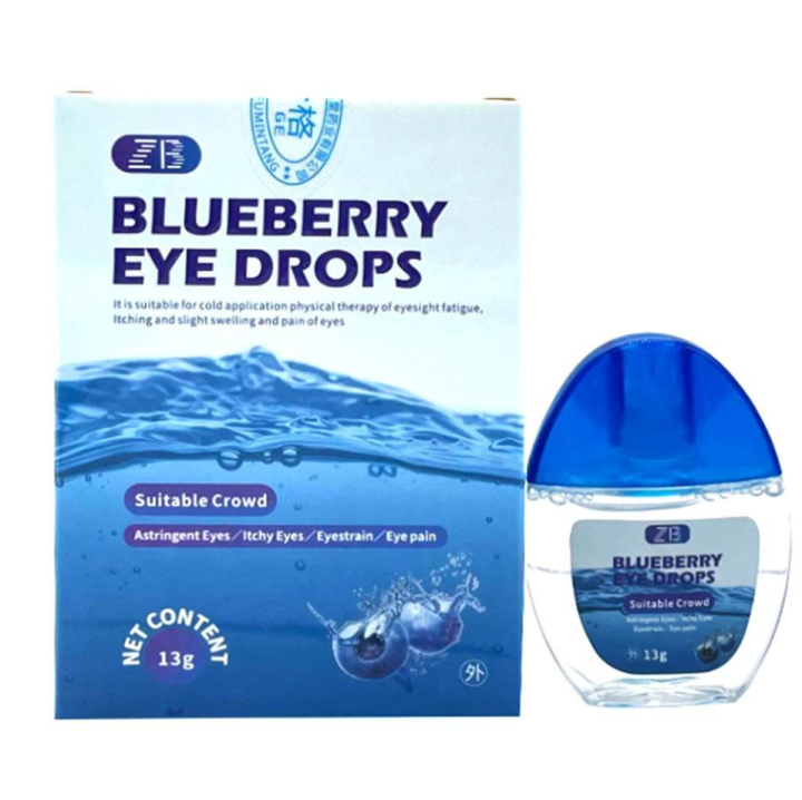 ORIGINAL Blueberry Eye Drop Relieves Red Eyes Discomfort Blurred Vision Dry Itchy Eyes Clean ...