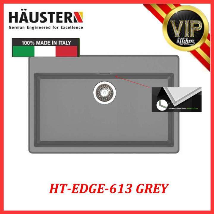 HAUSTERN Italy Granite Sink Single Jumbo Bowl (HT-EDGE-613-G) Grey ...