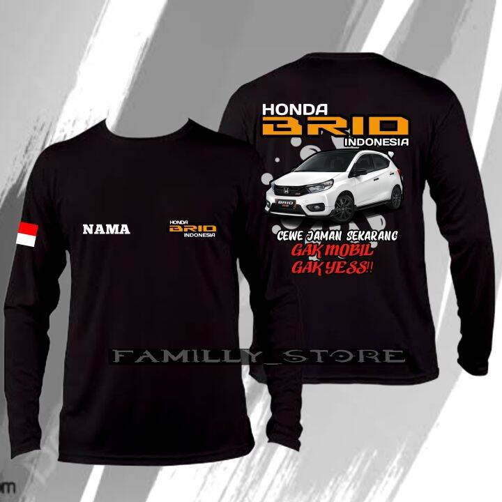KAOS HONDA BRIO INDONESIA/KAOS HONDA BRIO/KAOS CEWE LENGAN PENDEK /KAOS TERBARU 2023/KAOS BRIO ...
