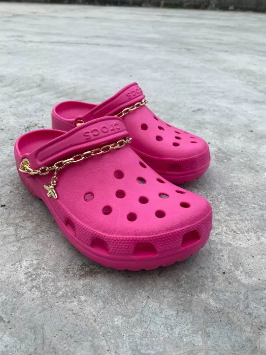 Crocs classic clogs with chain different colors for women | Lazada PH