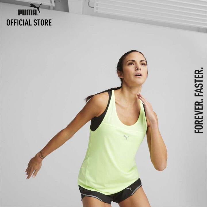 PUMA RUNNING - เสื้อกล้ามวิ่งผู้หญิง Run สีเหลือง - APP - 52328538 ...