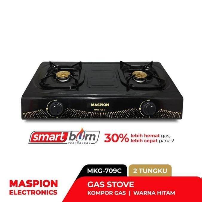 Kompor Gas MASPION MKG-709 C / MKG 709C Kompor 2 Tungku Original | Lazada Indonesia