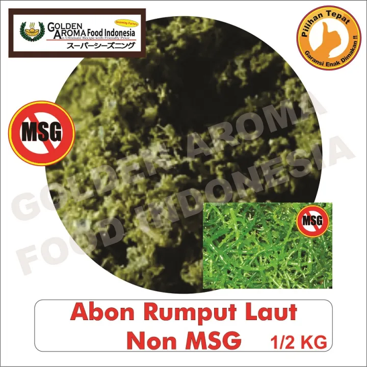 Bumbu Tabur Abon Rumput Laut NON MSG 500 Gr Bubuk Tabur Abon Rumput ...